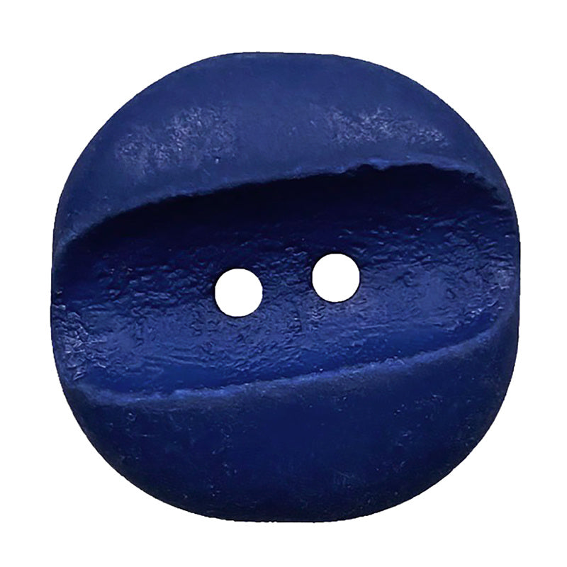 Square Polyamide 28mm Button - Navy