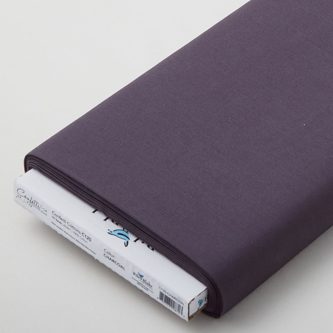 Confetti Cottons Solids - Charcoal 10 Yard Bolt