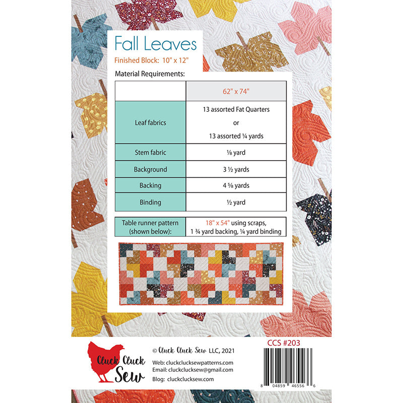 Digital Download - Fall Leaves Quilt Pattern