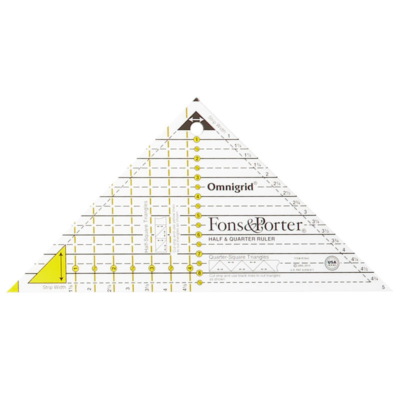 Half and Quarter Ruler