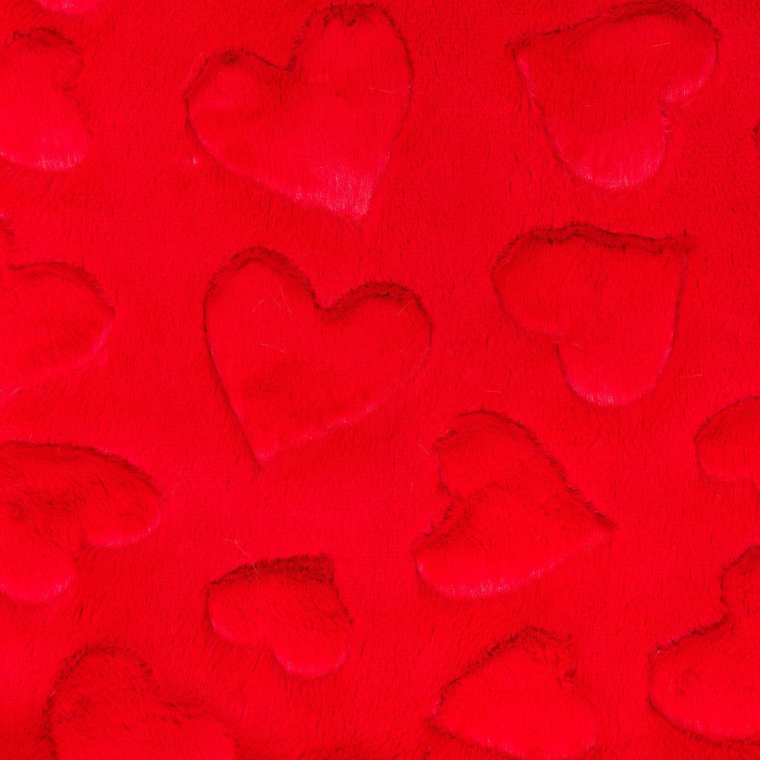Luxe Cuddle® - Hearts Scarlet Yardage