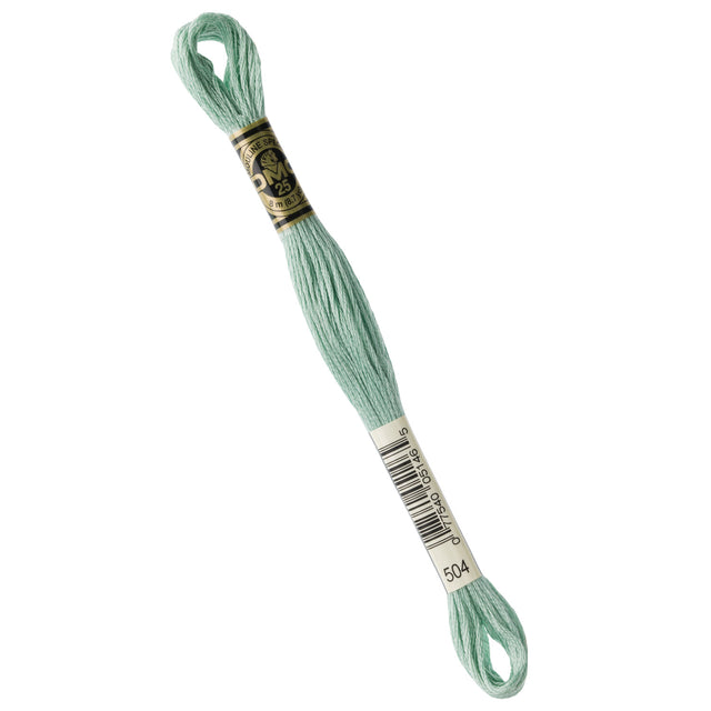 DMC Embroidery Floss - 504 Very Light Blue Green