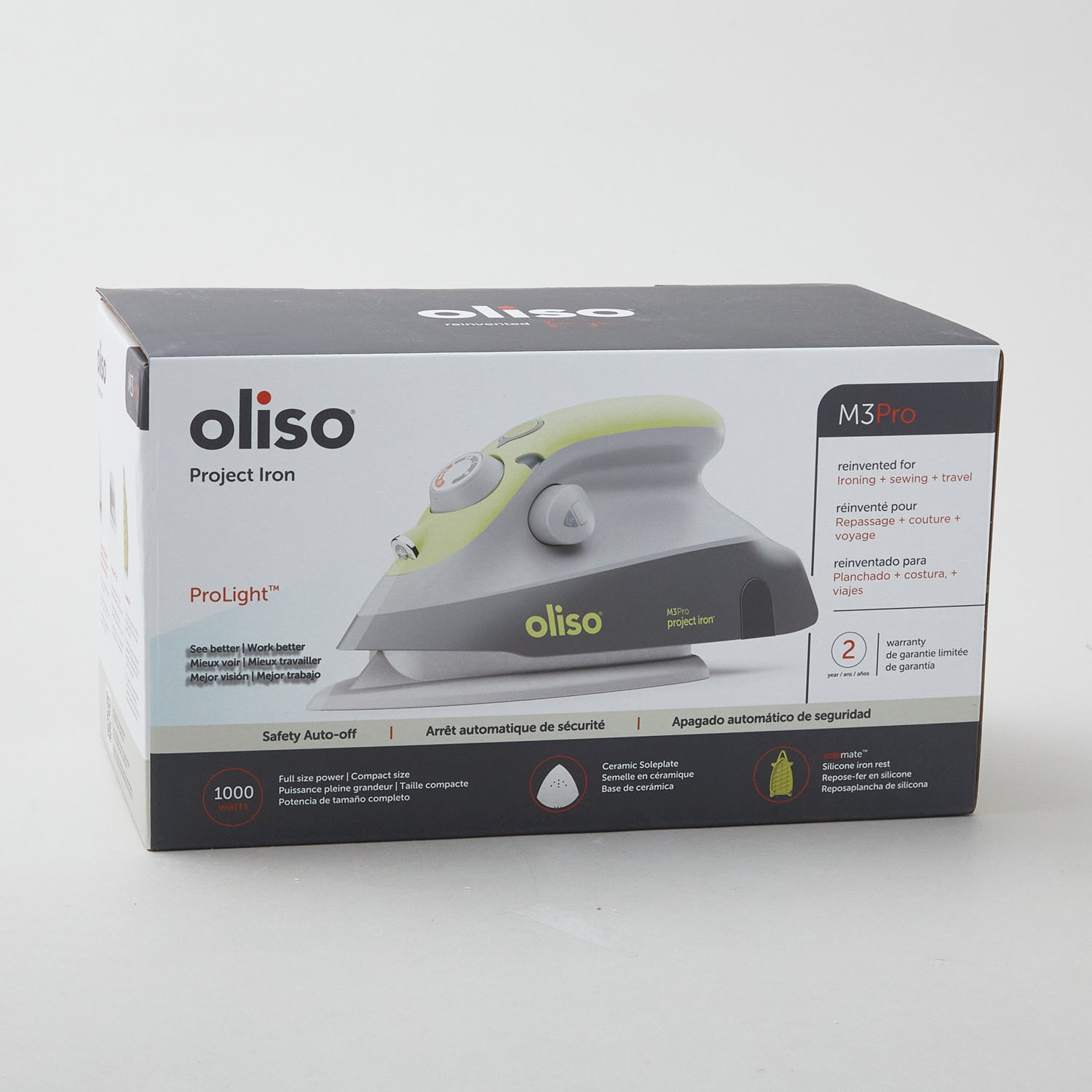 Oliso® M3PRO Mini Project Iron with Trivet - Pistachio
