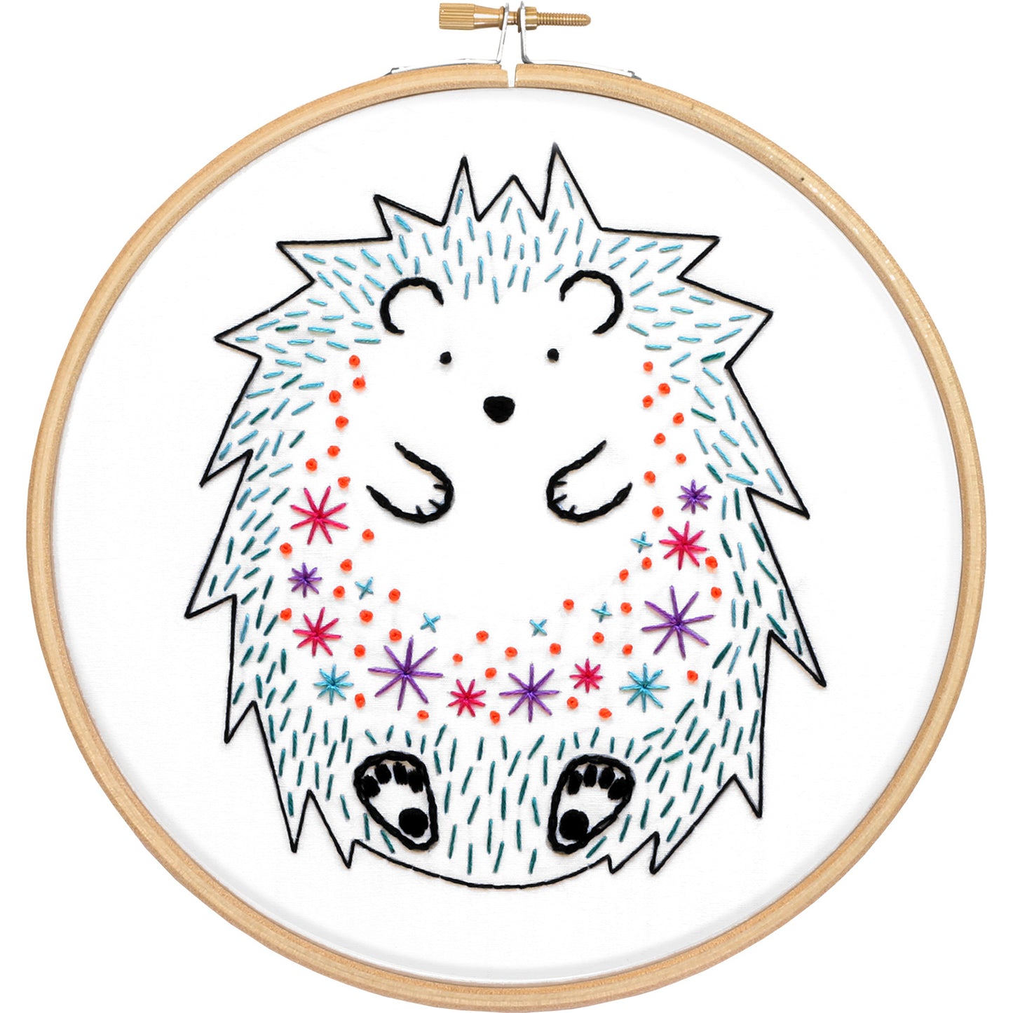 Hedgehog Embroidery Kit