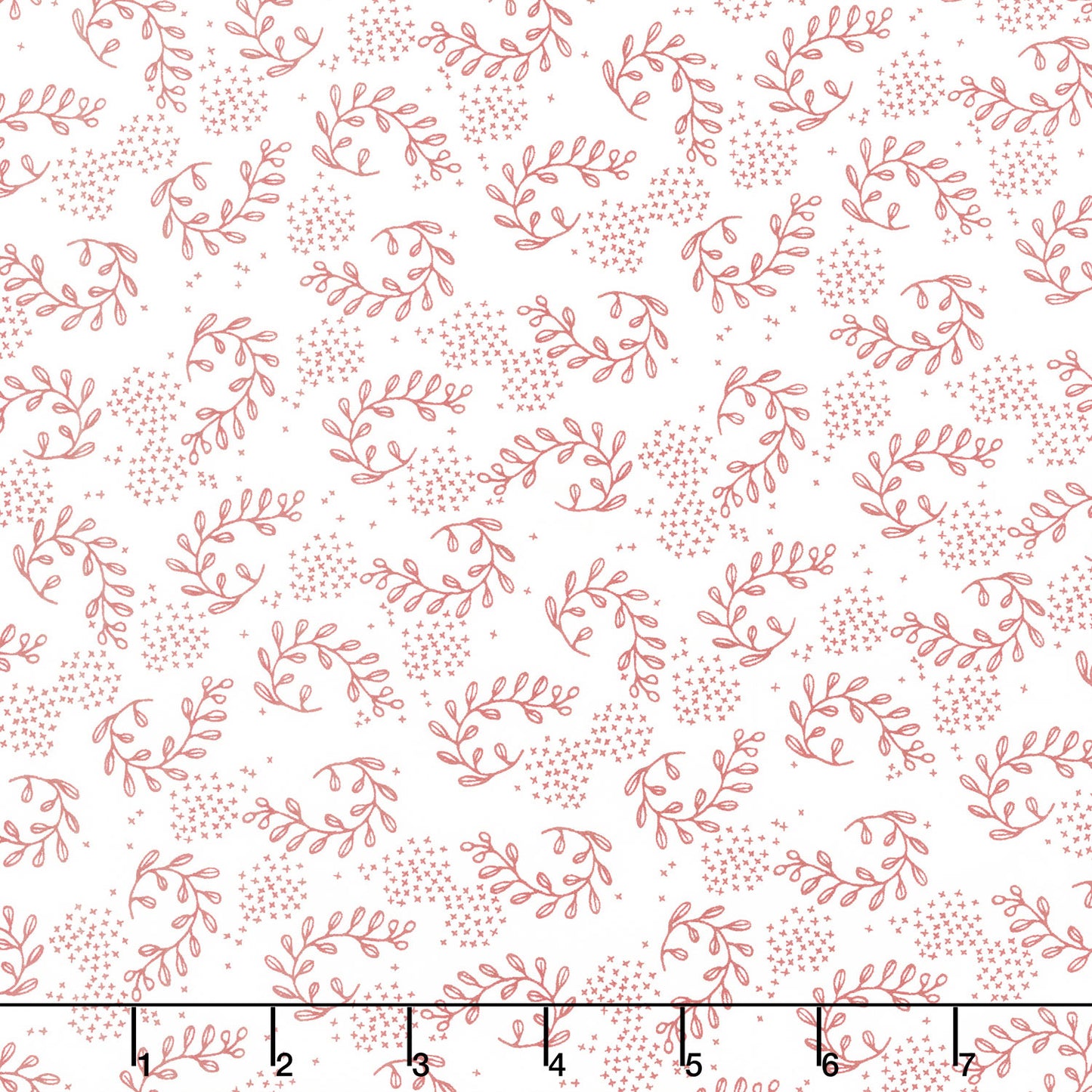 Heirloom Red - Sprigs Cream Yardage