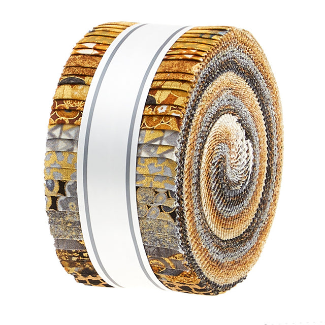 Gustav Klimt Neutral Colorstory Metallic Roll Up