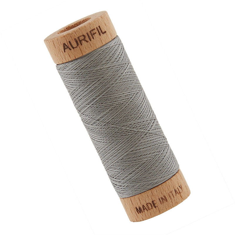 AURIfil™ 80 WT Cotton Spool Thread - Stainless Steel