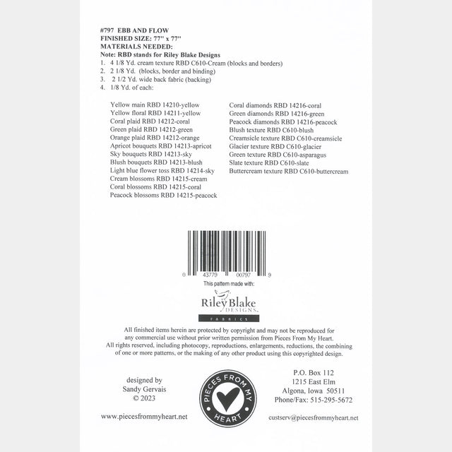 Ebb and Flow Quilt Pattern