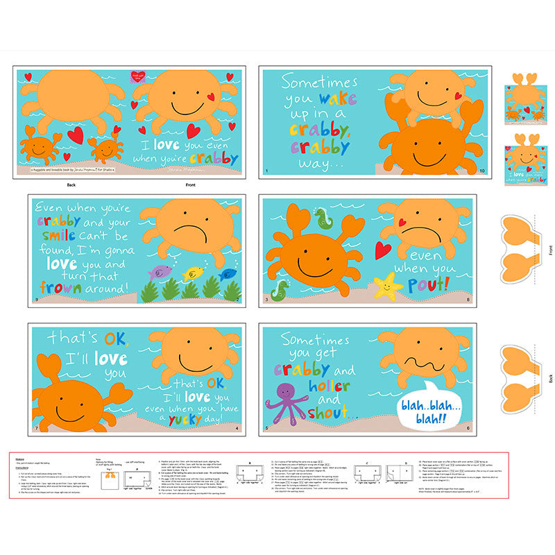 Huggable & Lovable Books - Crabby Book Multi Panel