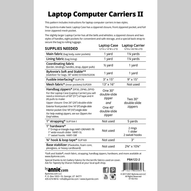 Laptop Computer Carriers II Pattern