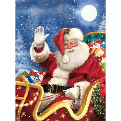 Jolly Old St. Nick - St. Nick Blue Multi Panel