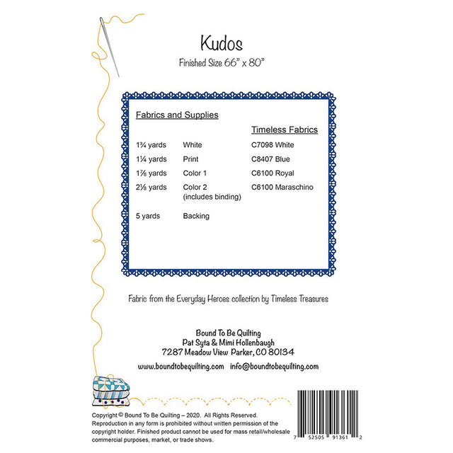 Kudos Quilt Pattern