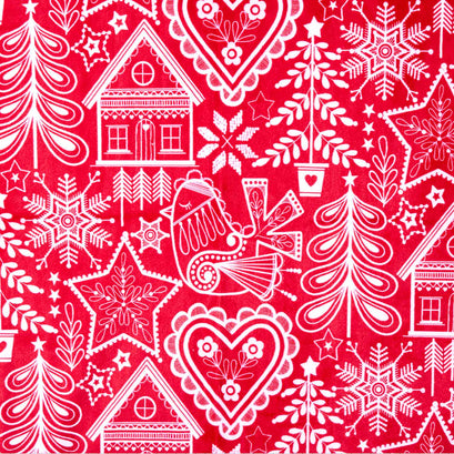 Cuddle® Prints - Holiday Icing Cardinal Digitally Printed Yardage