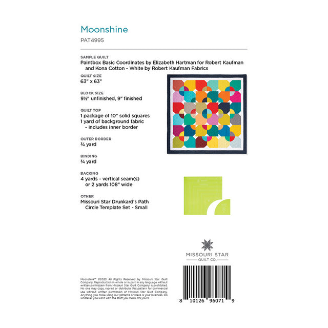 Moonshine Quilt Pattern by Missouri Star