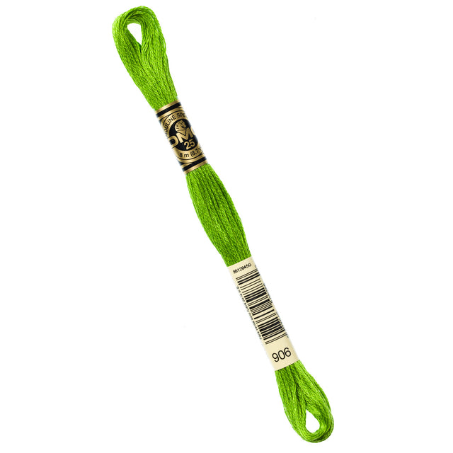 DMC Embroidery Floss - 906 Medium Parrot Green