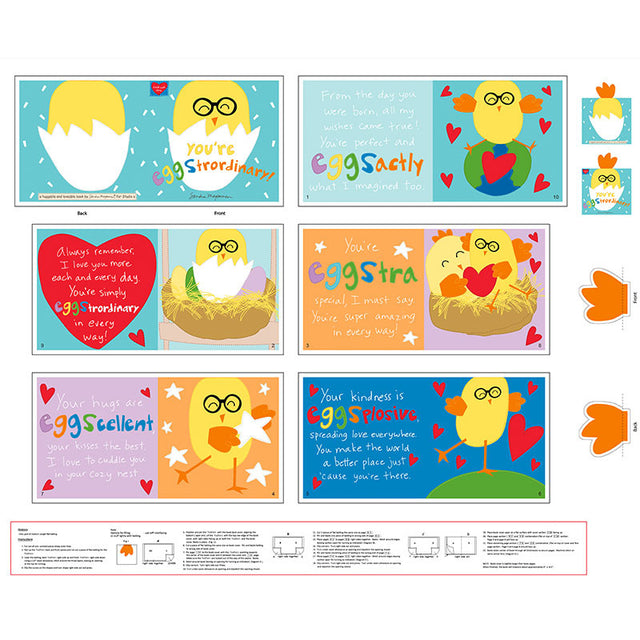 Huggable & Lovable Books - Eggstrodinary Book Multi Panel