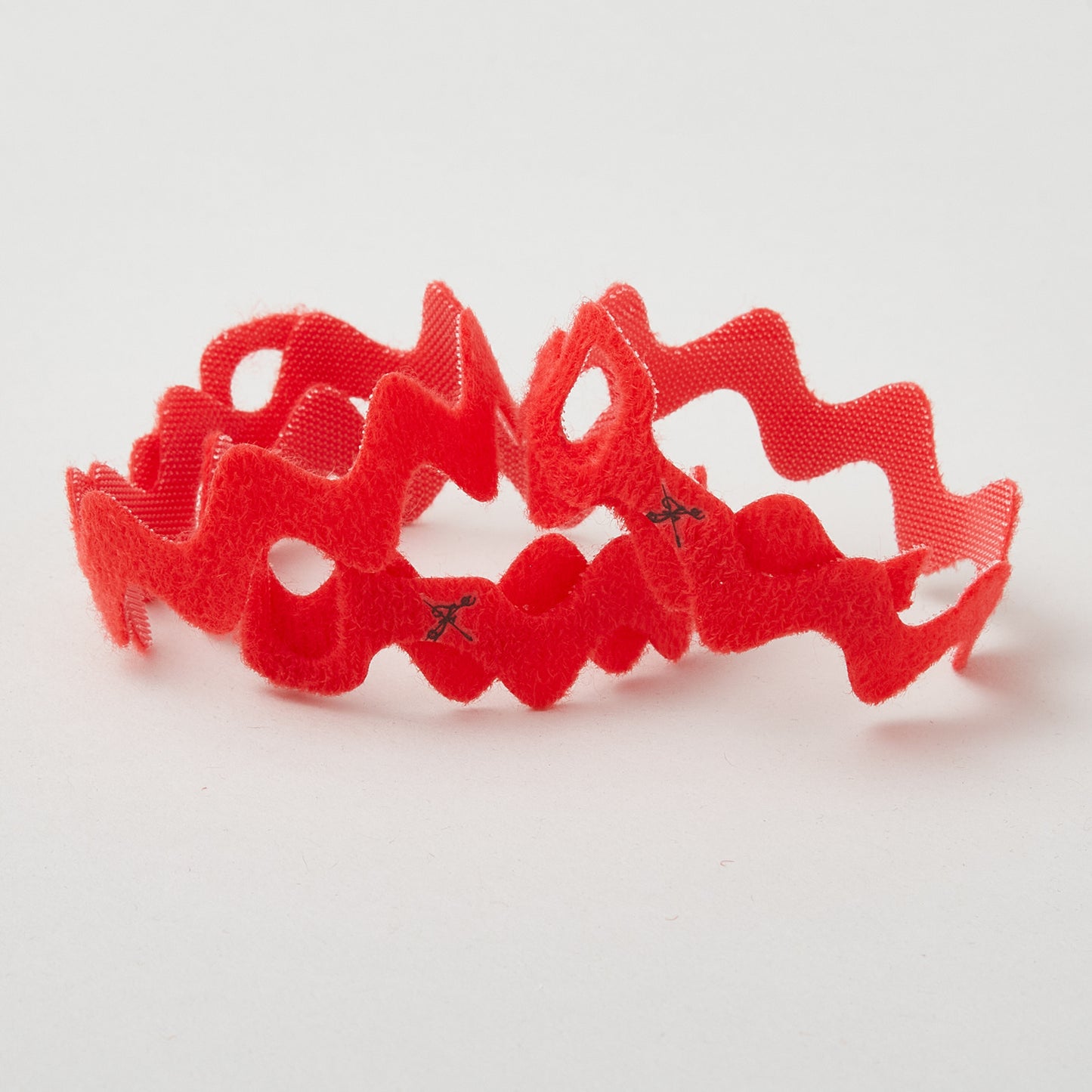 Cord Wrap, Ric Rac - Set of 3, Red