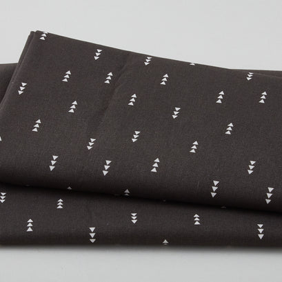 Tiny Triangles Black 2 Yard Cut