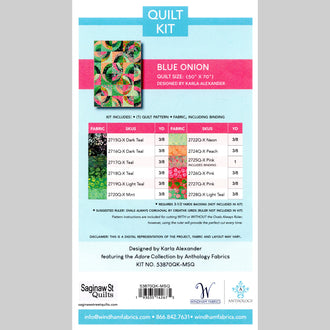 Blue Onion Quilt Kit