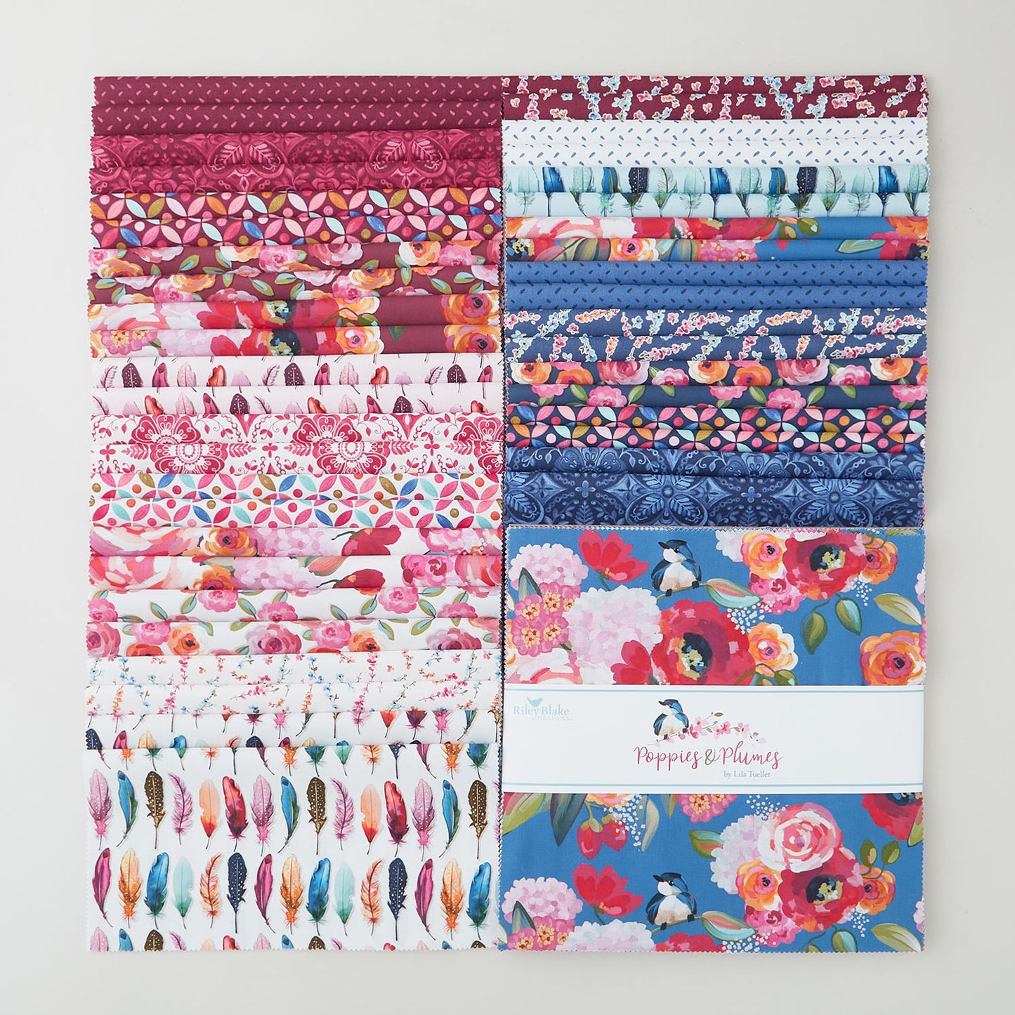 Poppies and Plumes 10" Stackers