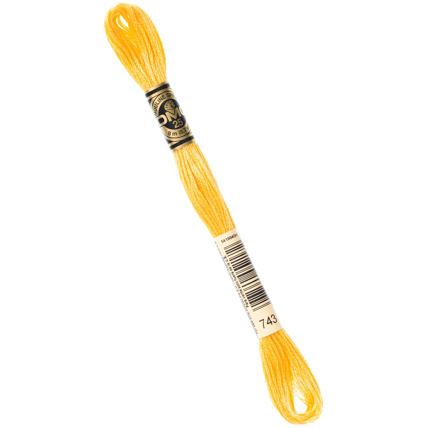 DMC Embroidery Floss - 743 Medium Yellow