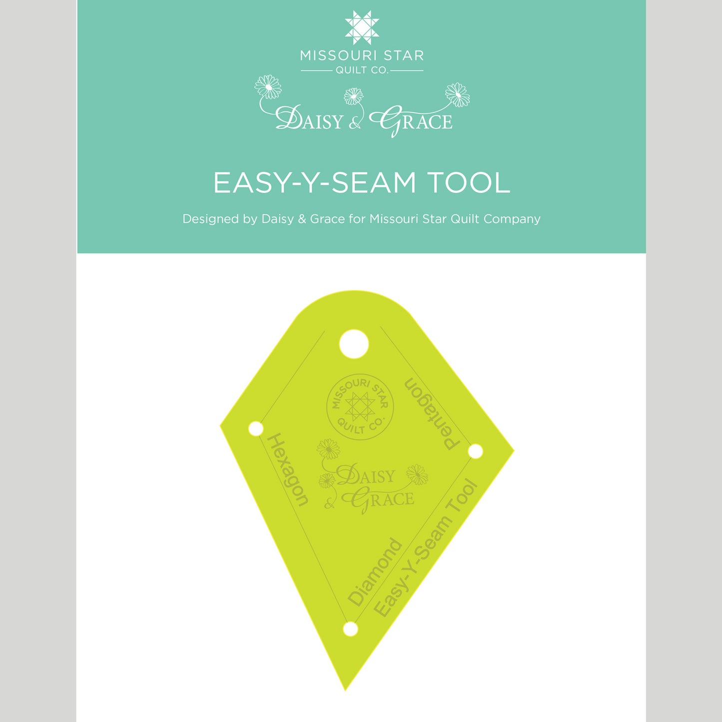 Easy Y Seam Tool designed by Daisy & Grace for Missouri Star Quilt Com