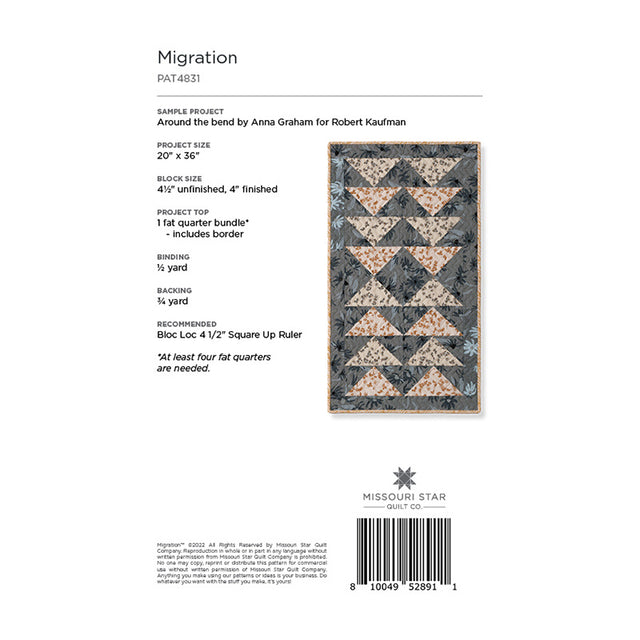 Migration Quilt Pattern by Missouri Star
