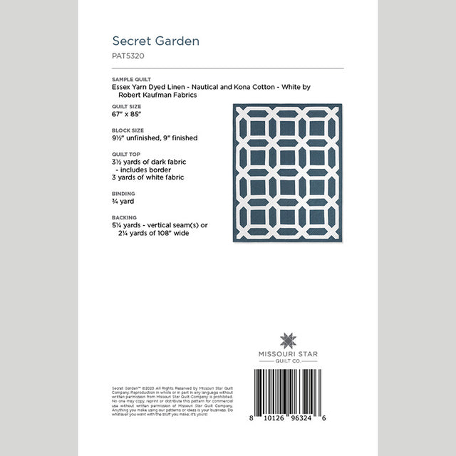 Secret Garden Pattern by Missouri Star