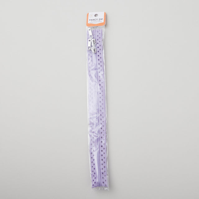 Missouri Star Fancy Zips 24" Double Headed Zipper - Lavender