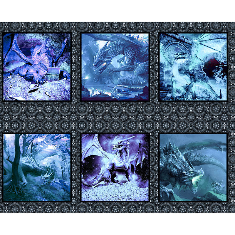 Dragons - Small Dragon Blue Panel
