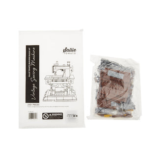 Vintage Sewing Machine Building Block Set