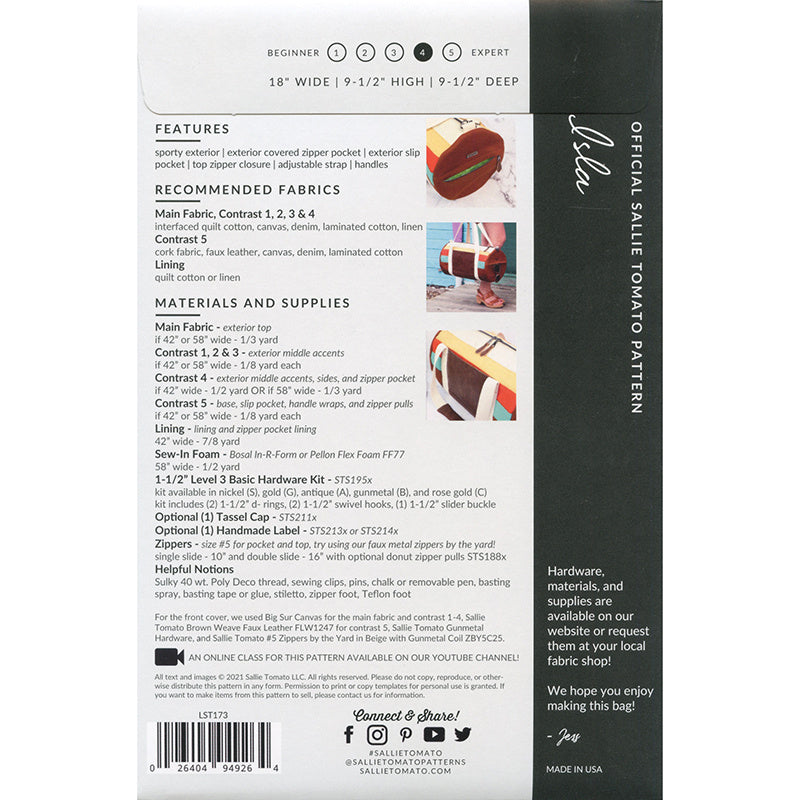 Isla Duffle Bag Pattern