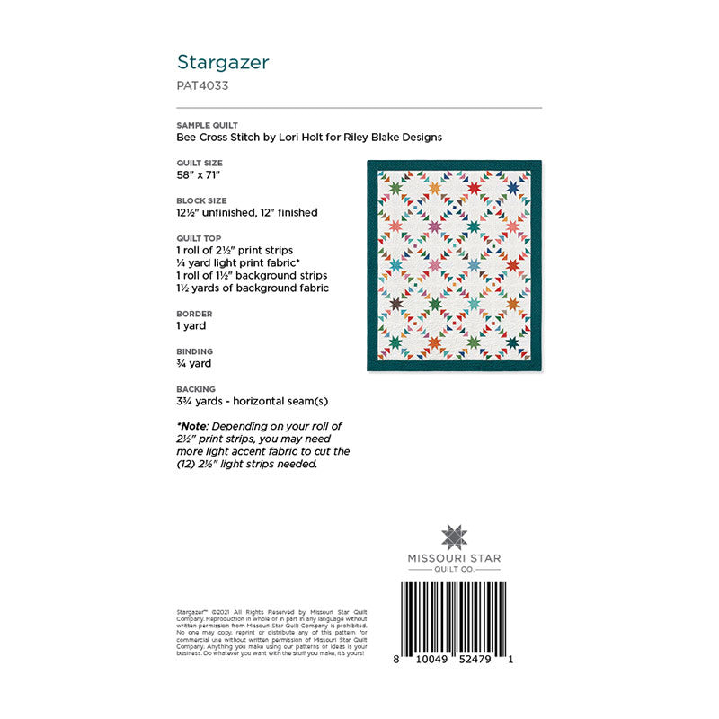 Stargazer Quilt Pattern by Missouri Star
