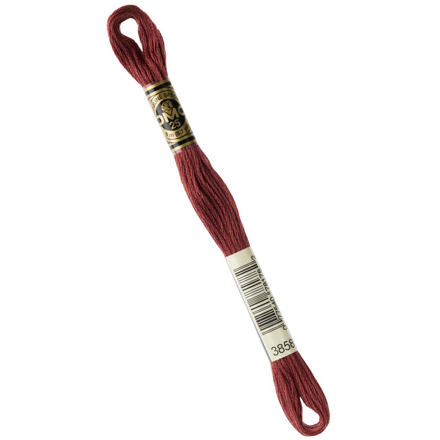 DMC Embroidery Floss - 3858 Medium Rosewood