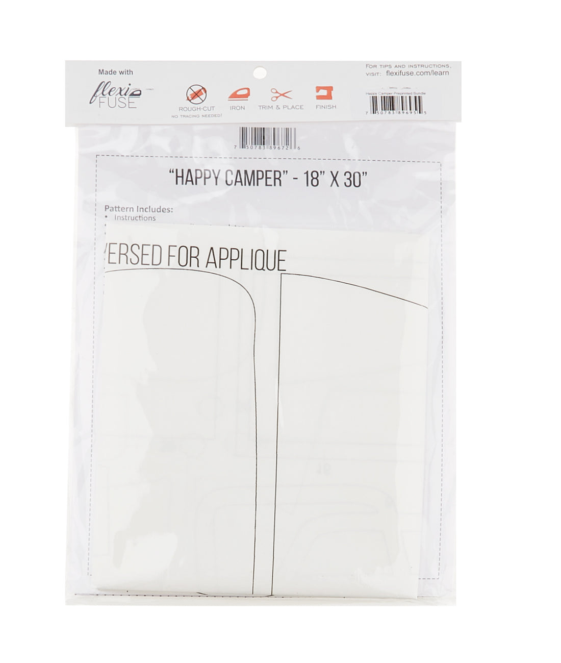 Happy Camper Quilt Pattern with Preprinted FlexiFuse