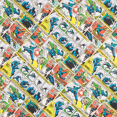 Marvel - Black Panther Comic Frames Tan Yardage
