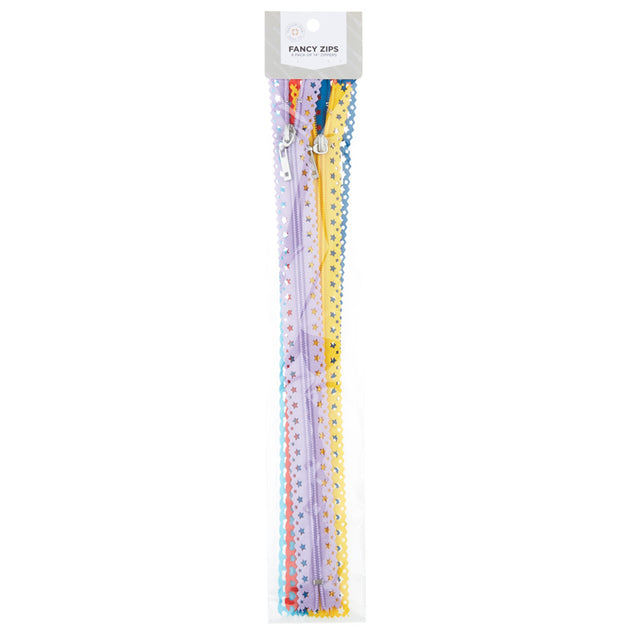 Missouri Star Fancy Zips 14" 6-pack - Stars and Hearts