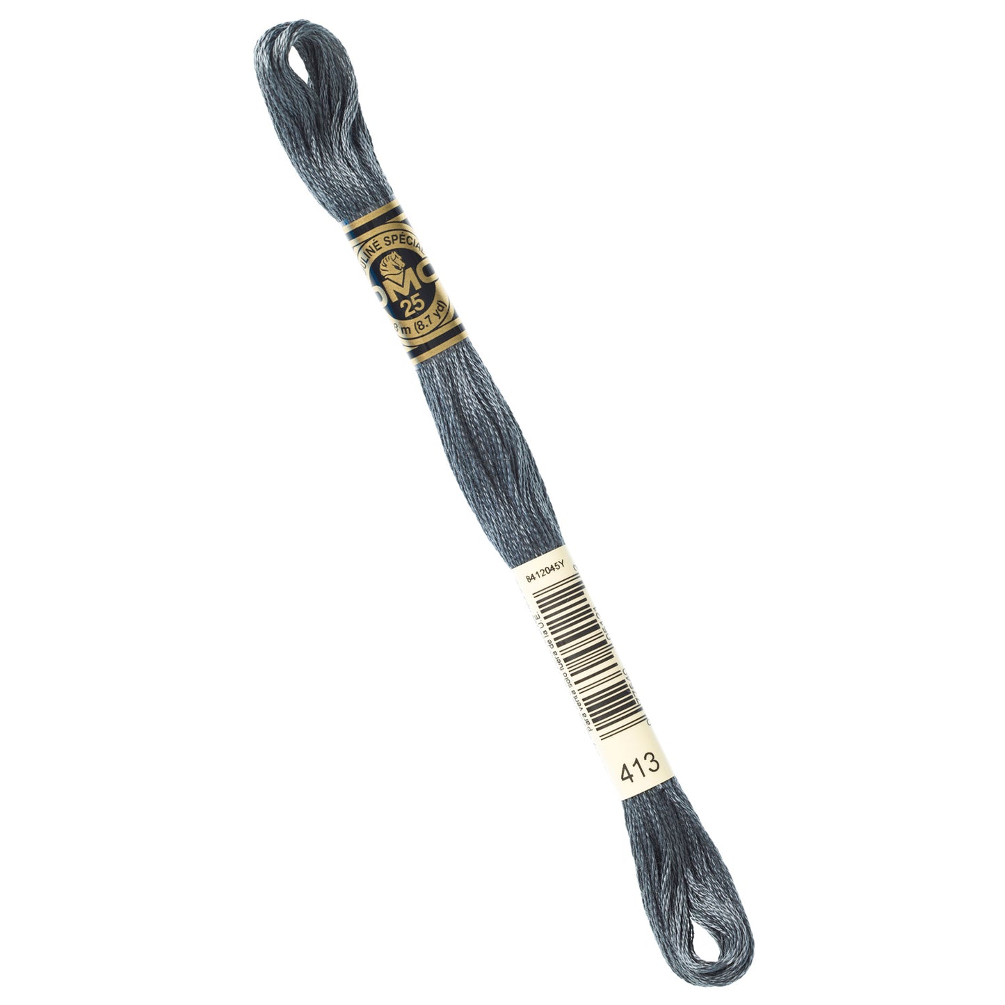 DMC Embroidery Floss - 413 Dark Pewter Gray