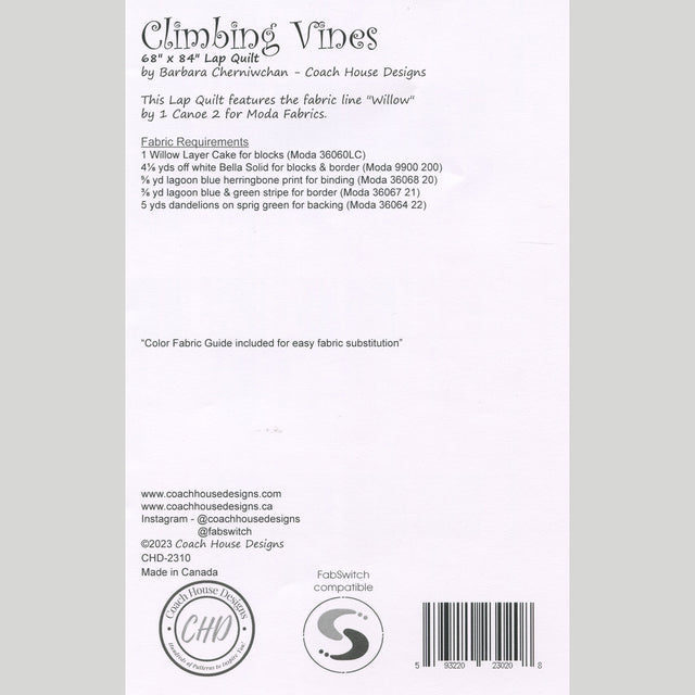 Climbing Vines Quilt Kit