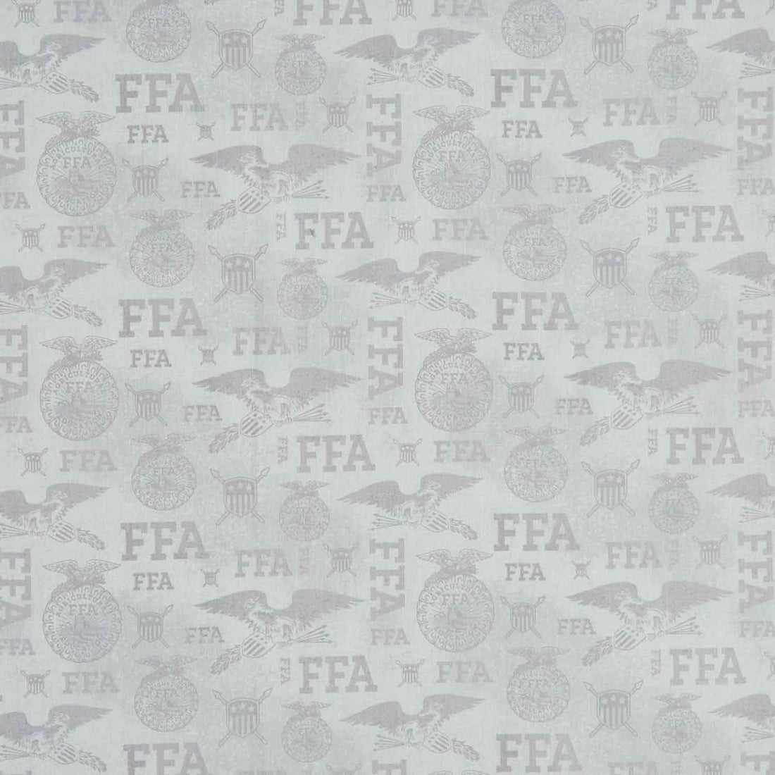 FFA Forever Blue - Tonal Logos Gray Yardage