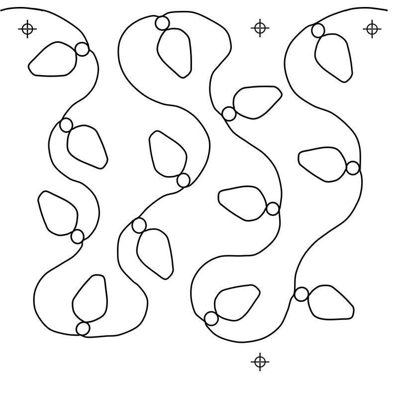 Full Line Stencil - Christmas Lights