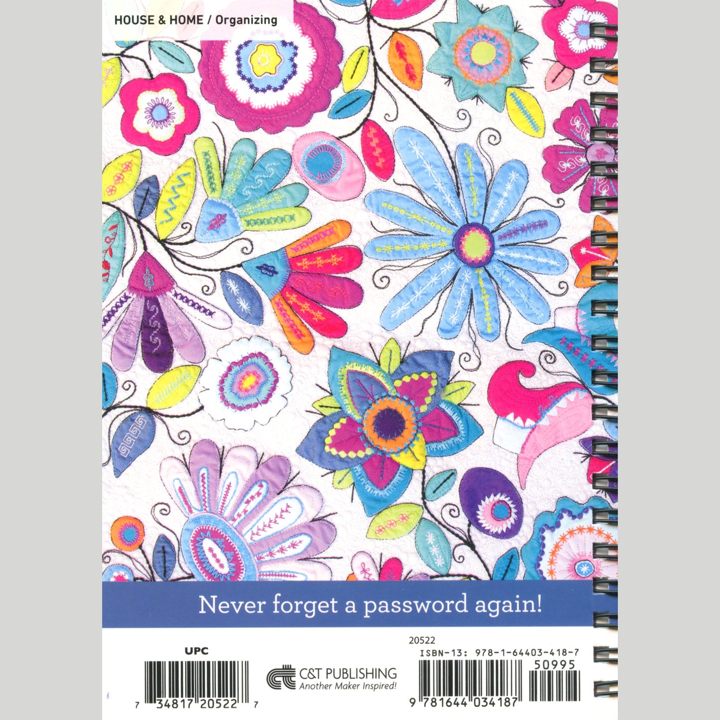 Floral Magic Password Keeper Book