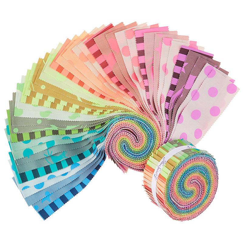 Tula Pink's True Colors Neon 2 1/2" Strips