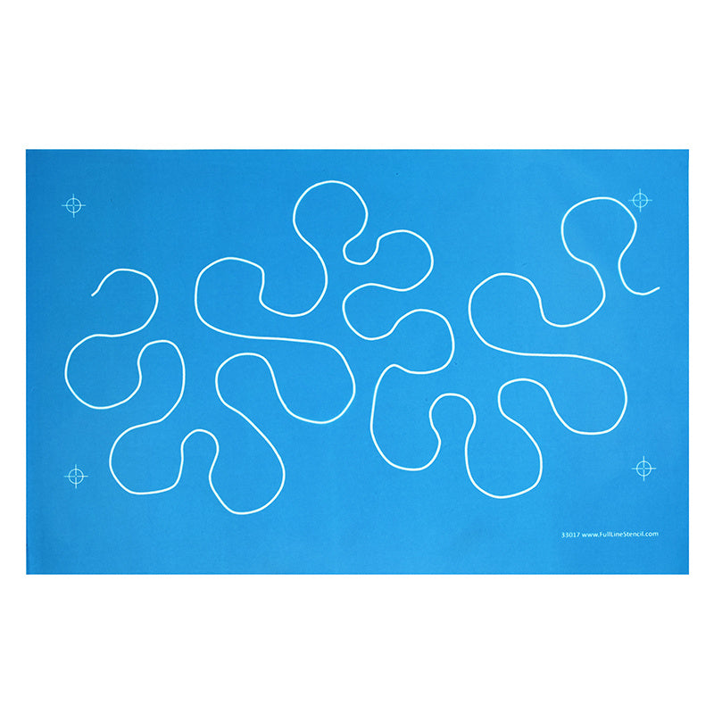 Full Line Stencil - Big! Stipple Meander
