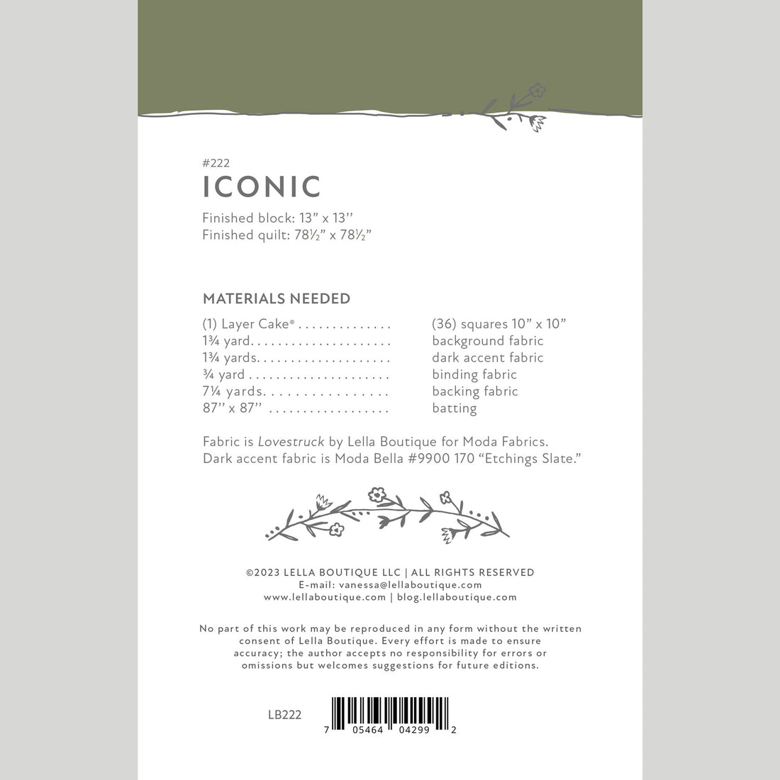 Digital Download - Iconic Quilt Pattern