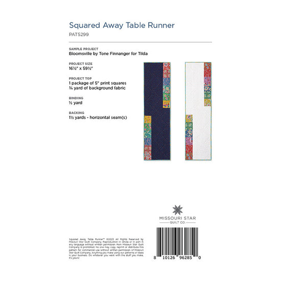 Squared Away Table Runner Pattern by Missouri Star