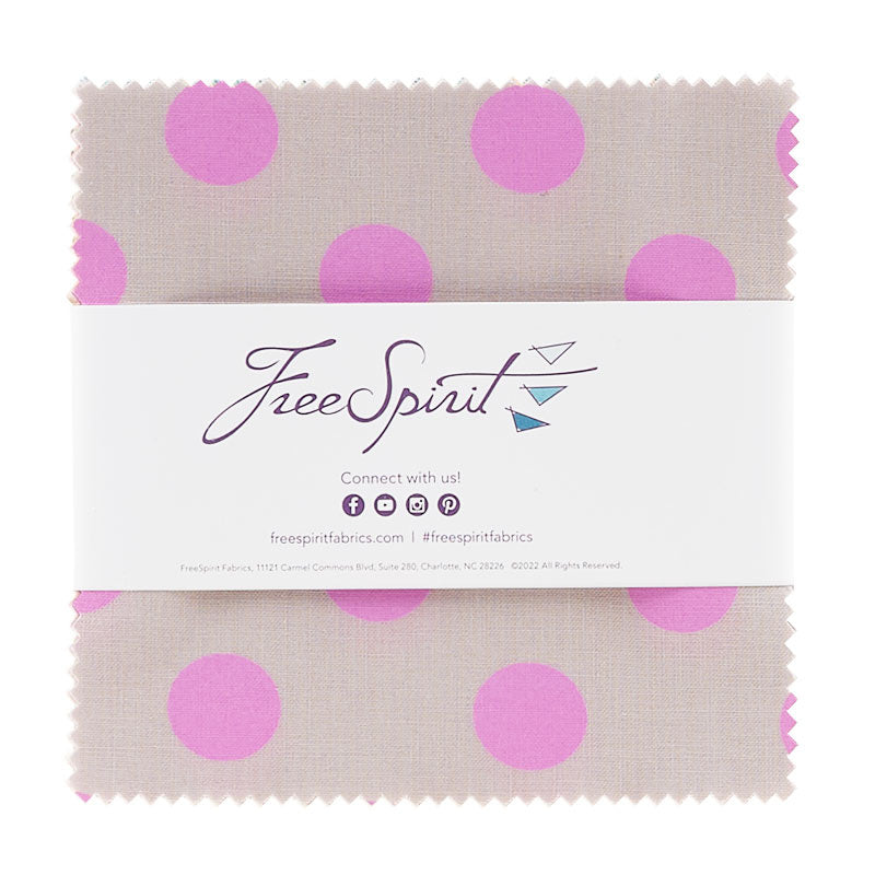 Tula Pink's True Colors Neon Charm Pack