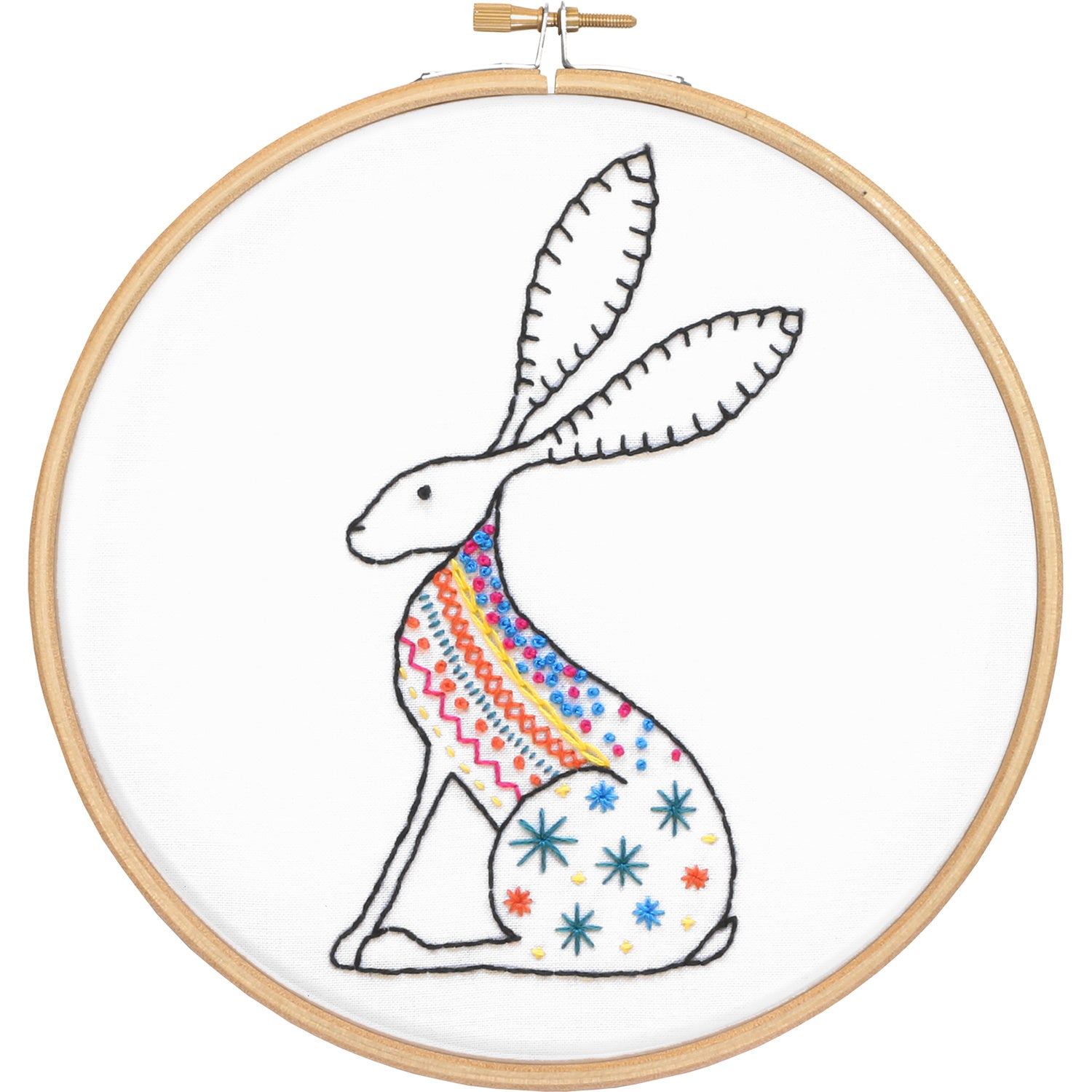 Hare Embroidery Kit