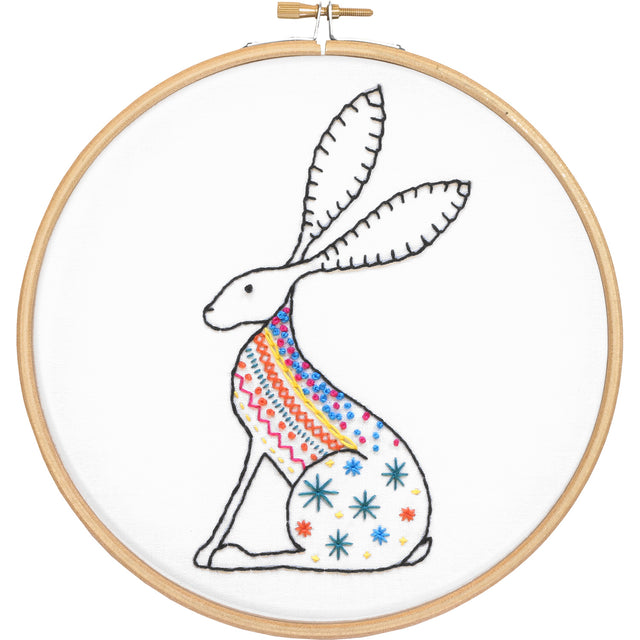 Hare Embroidery Kit
