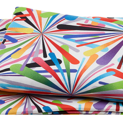 Smashing Atoms - Atoms White 108" Wide 3 Yard Cut